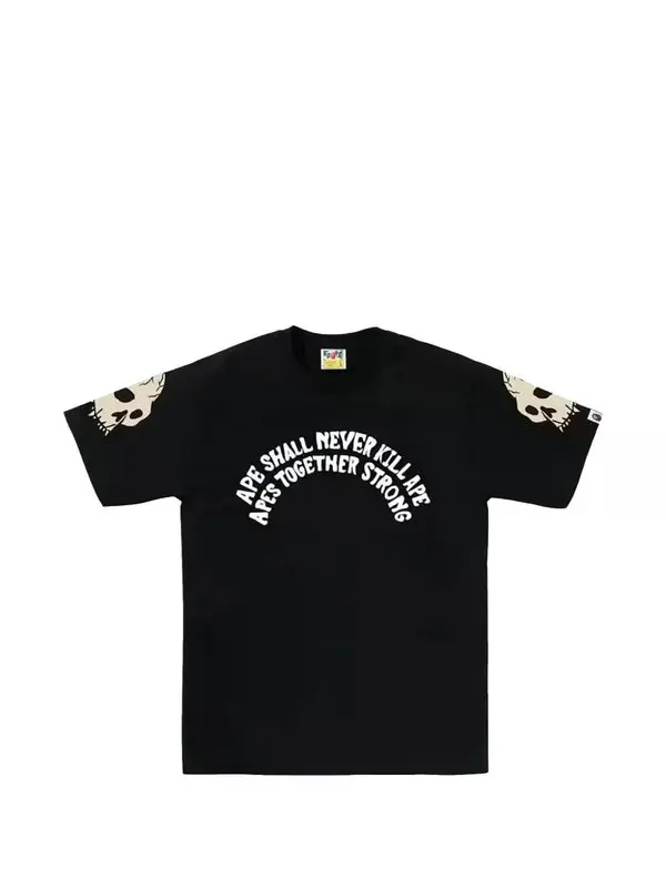 A BATHING APE Skull-print T-shirt - Black