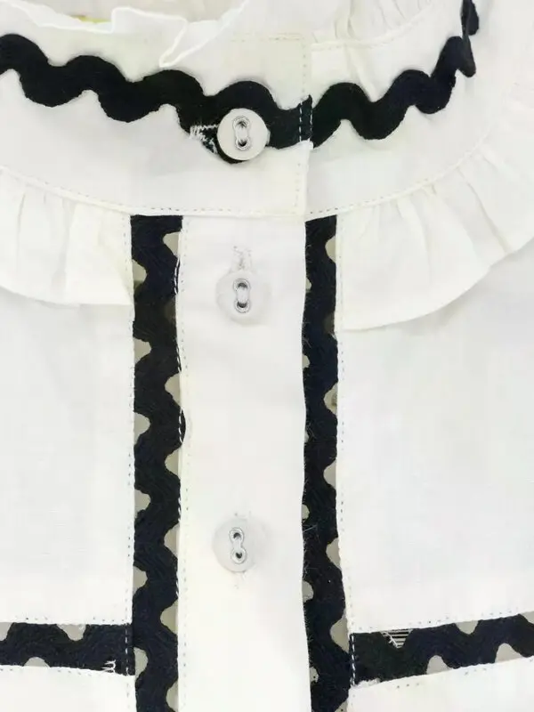PHILIPPA 1970 Nala Ruffled-trim Puff-sleeve Shirt