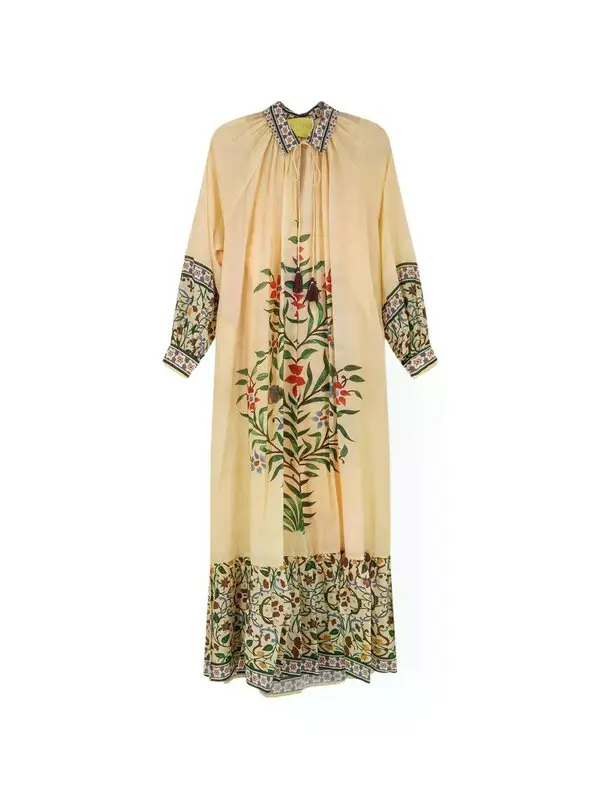PHILIPPA 1970 Palmira Floral-print Drawstring Maxi Dress