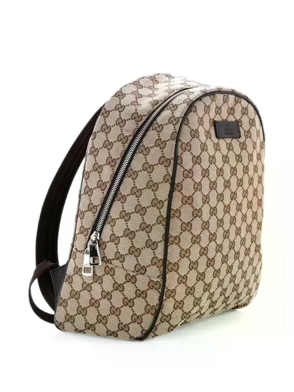 Gucci Zip Around Travel Gg Canvas Backpack