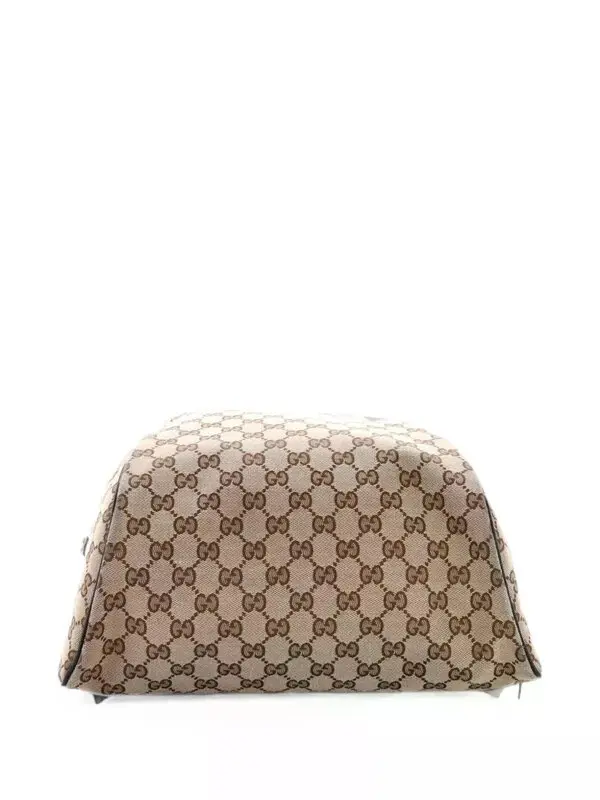 Gucci Zip Around Travel Gg Canvas Backpack