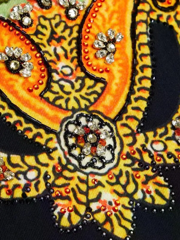 Etro Embellished Paisley-print Top