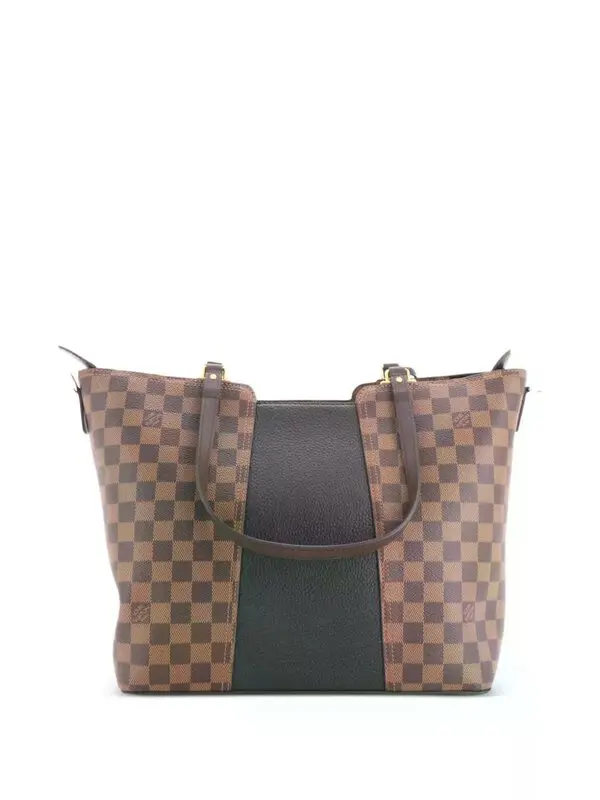 LOUIS VUITTON Damier Leather Shoulder Bag - Black