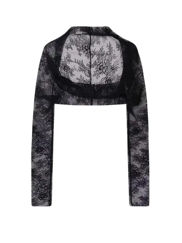 Alberta Ferretti Floral-lace Bolero Blouse