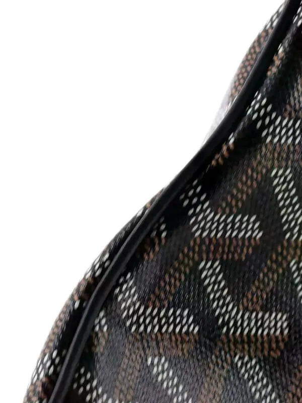 Goyard Senat Zip Coated Canvas Mm Pouch - Black