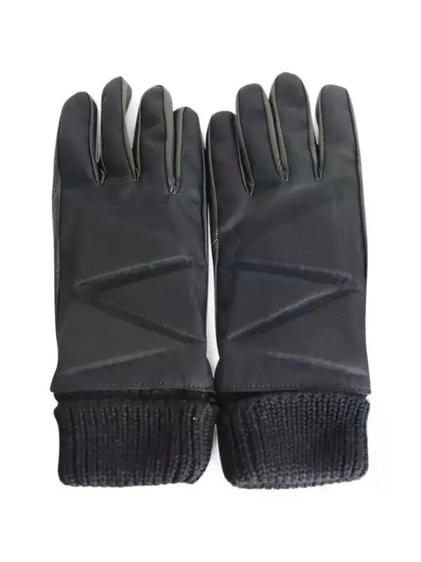 Bottega Veneta Zig Zag Gloves - Black