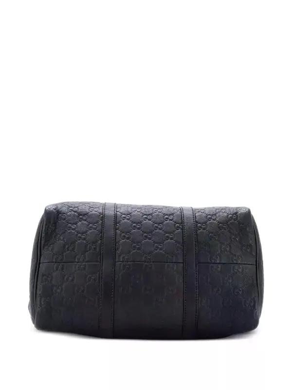 Gucci Joy Boston Bag Ssima Leather Medium Handbag - Black
