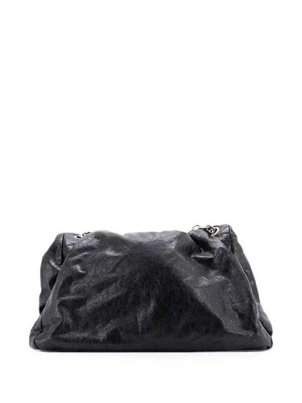 Balenciaga Monaco Chain Flap Leather Large Shoulder Bag