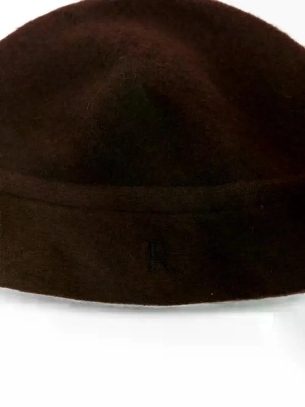 RANRA Logo-embroidered Felt Beanie Hat
