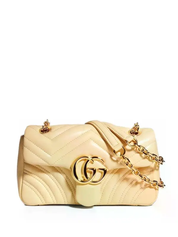 Gucci Small Gg Marmont Matelassé Shoulder Bag - Neutrals