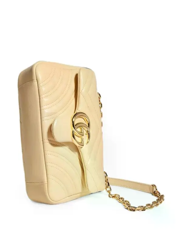 Gucci Small Gg Marmont Matelassé Shoulder Bag - Neutrals