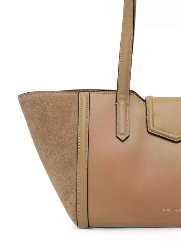 Karl Lagerfeld K/nova Logo-plaque Panelled Tote Bag