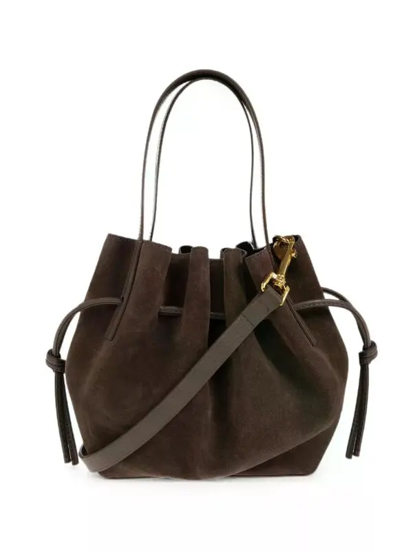Yuzefi Mini Scallop Suede Bucket Bag