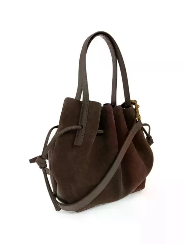 Yuzefi Mini Scallop Suede Bucket Bag
