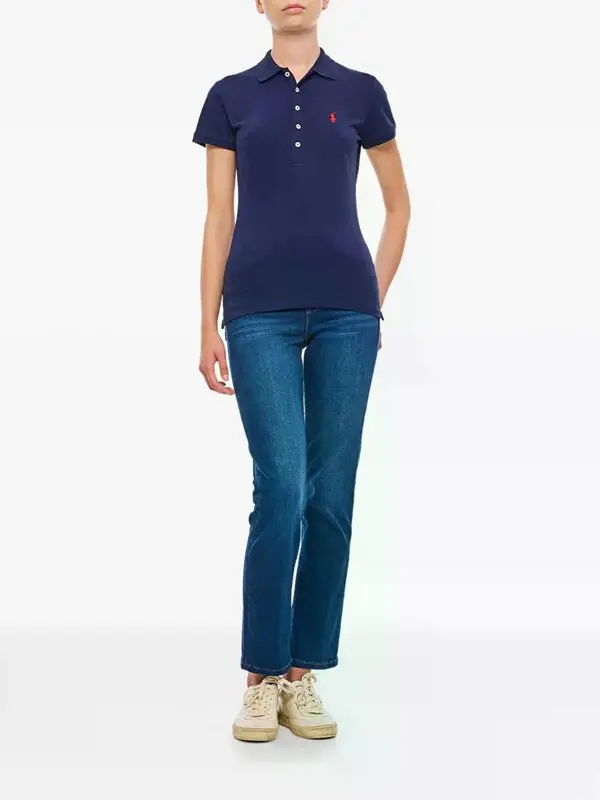 Polo Ralph Lauren Piqué Polo Shirt With Embroidered Logo - Blue