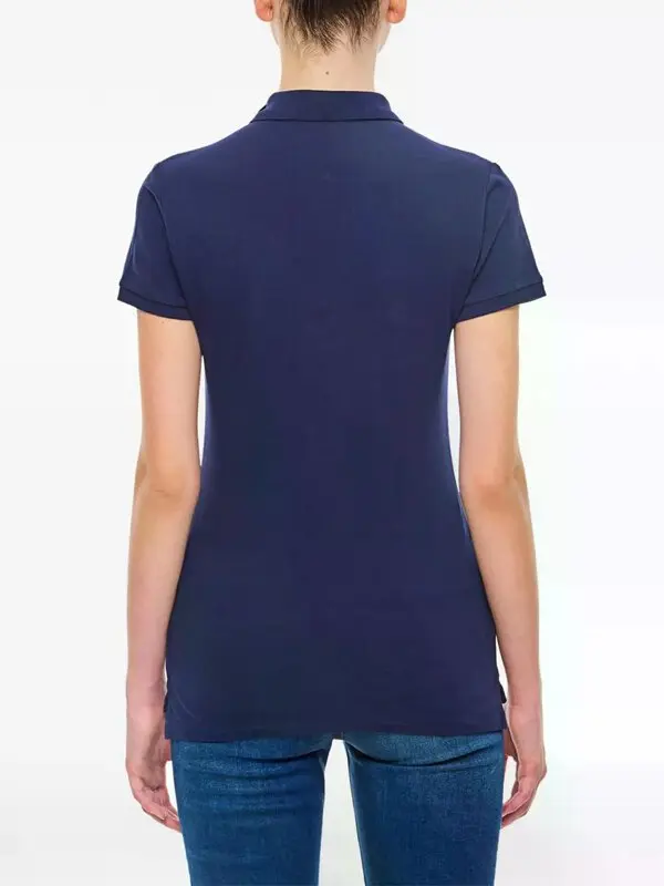 Polo Ralph Lauren Piqué Polo Shirt With Embroidered Logo - Blue