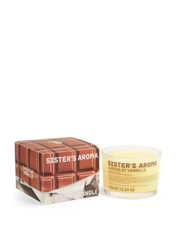 SISTER’S AROMA Chocolat Vannille Candle - Yellow