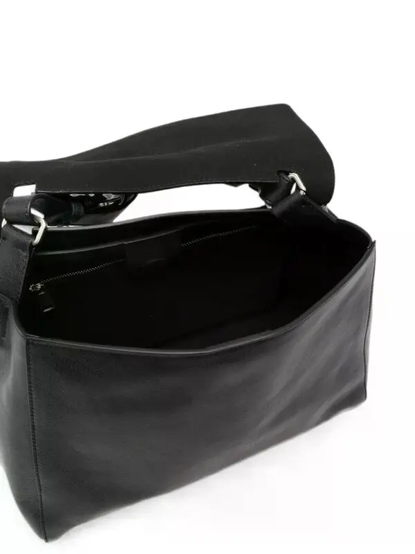 Orciani Medium Sveva Soft Logo-plaque Foldover Tote Bag