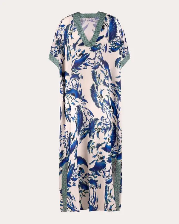 KARMA ON THE ROCKS Kaze Bonsai Linen Kaftan