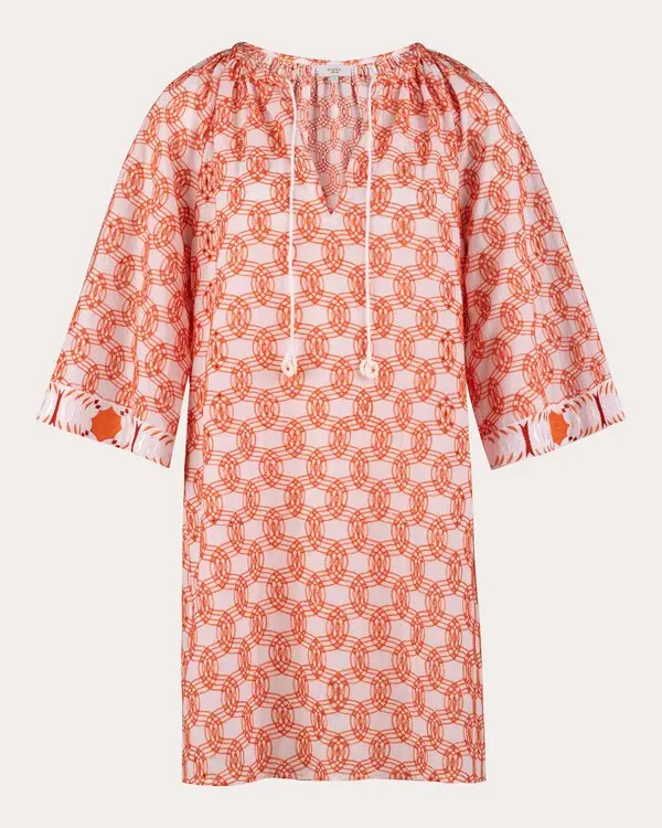 KARMA ON THE ROCKS Broderie Anglaise Cotton Mini Dress - Red