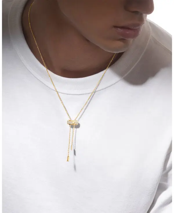 Messika 18k Gold Diamond Tie Necklace - Yellow Gold