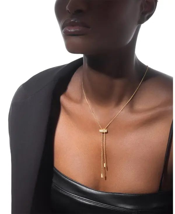 Messika 18k Gold Diamond Tie Necklace - Yellow Gold