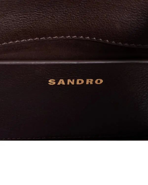 Sandro Le Mambo Medium Leather Crossbody Bag