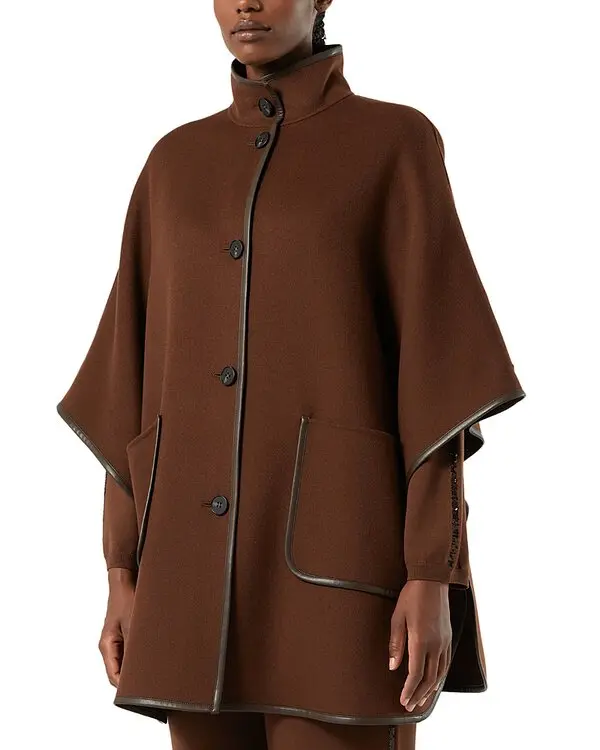 Marina Rinaldi Mrsbaita Cape Jacket - Biscuit
