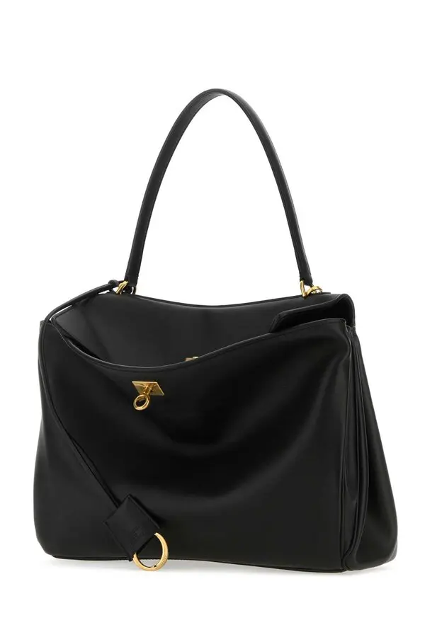 Balenciaga Leather Medium Rodeo Handbag - Black