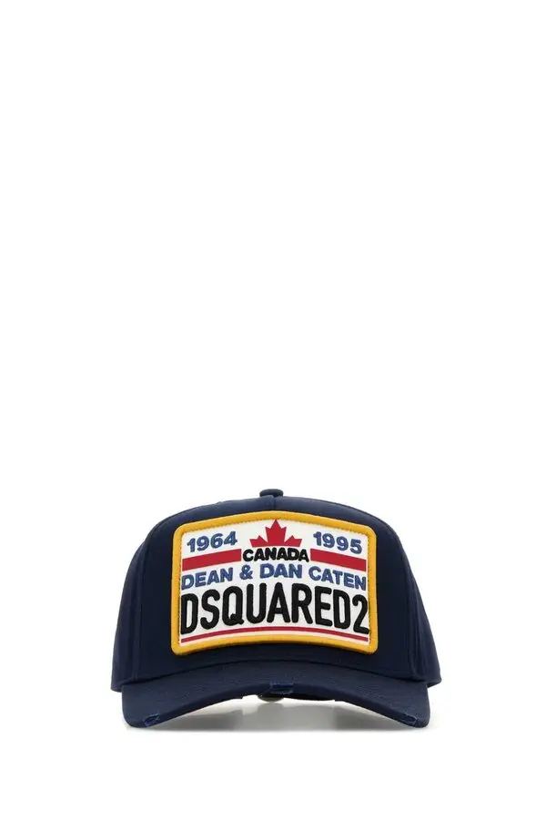 Dsquared2 Navy Cotton Baseball Cap