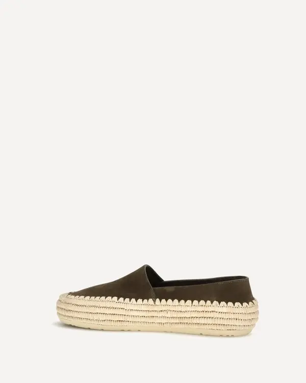 Loewe Rio Suede And Raffia Espadrillas