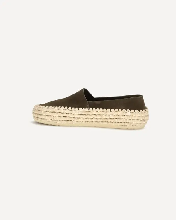 Loewe Rio Suede And Raffia Espadrillas