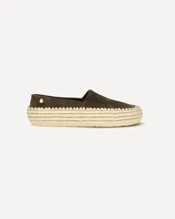 Loewe Rio Suede And Raffia Espadrilles