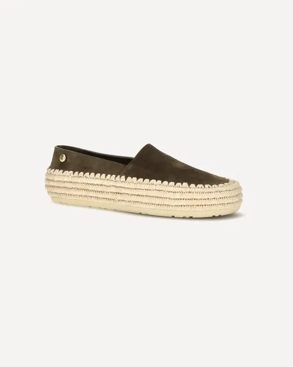 Loewe Rio Suede And Raffia Espadrilles