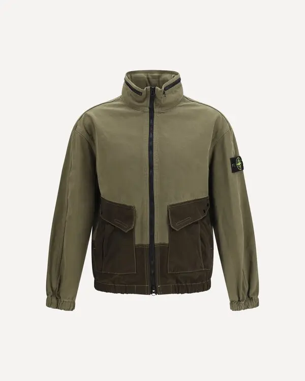 Stone Island Technical Jacket With Zip Details