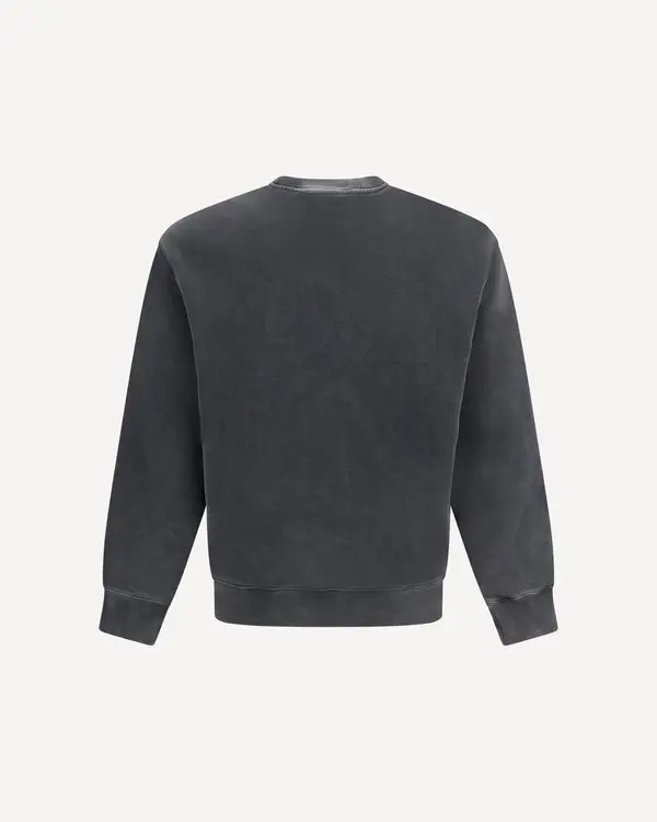 Maison Kitsuné Crewneck Sweater With Fox Head Logo Ale