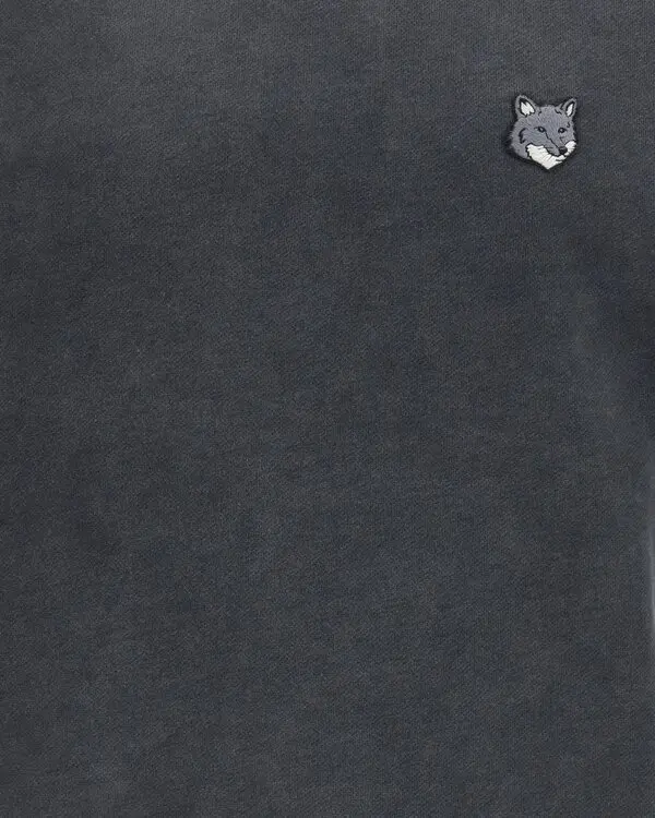 Maison Kitsuné Crewneck Sweater With Fox Head Logo Ale
