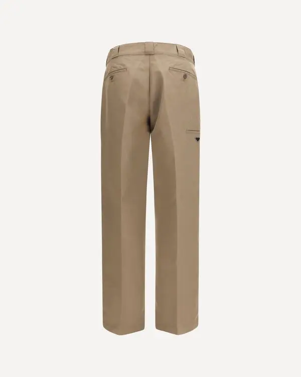Prada Technical Wide-leg Pants In Canvas