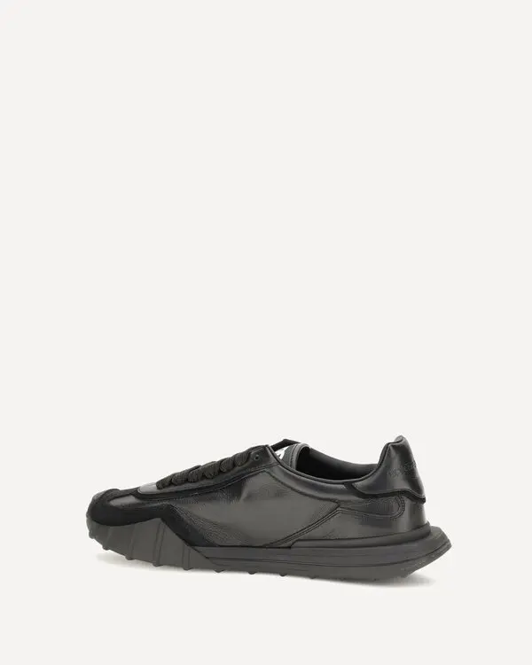 Dolce & Gabbana Athletic Fabric And Leather Sneakers