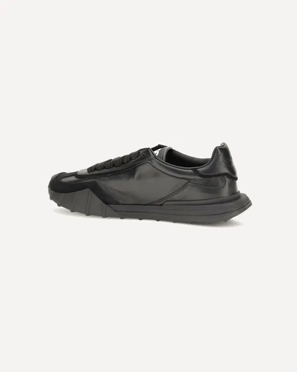Dolce & Gabbana Athletic Fabric And Leather Sneakers