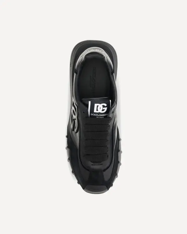Dolce & Gabbana Athletic Fabric And Leather Sneakers