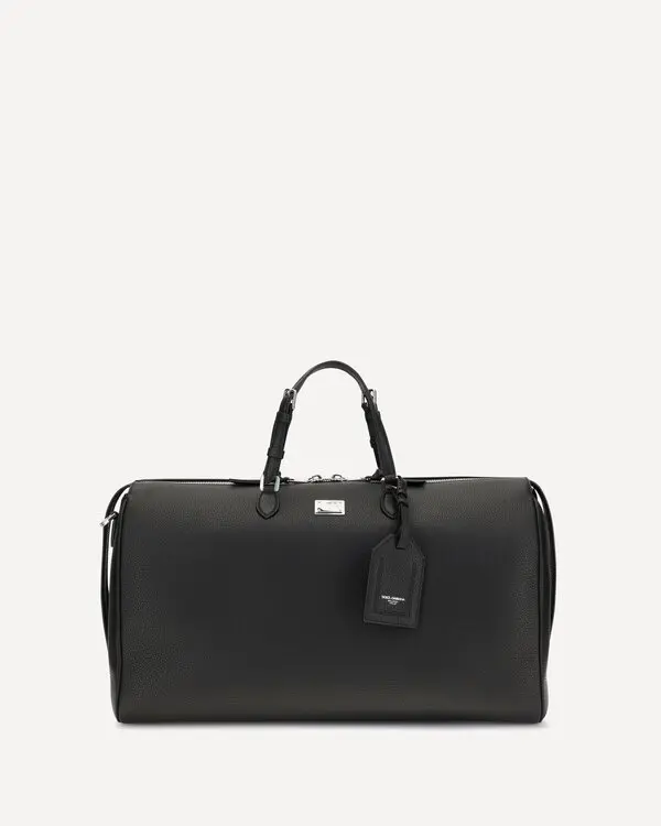 Dolce & Gabbana Vittoria Calfskin Travel Bag - Black