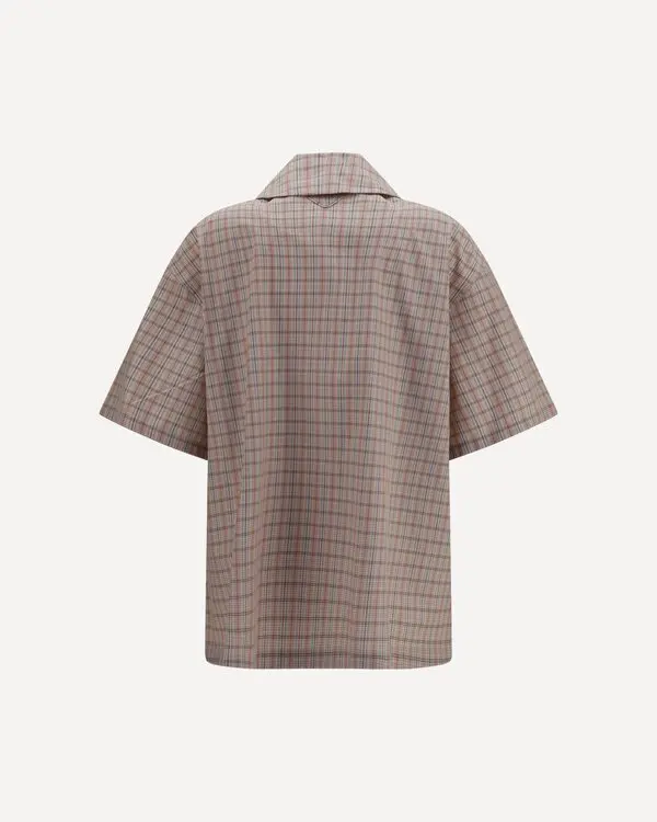 Prada Short-sleeved Check Shirt