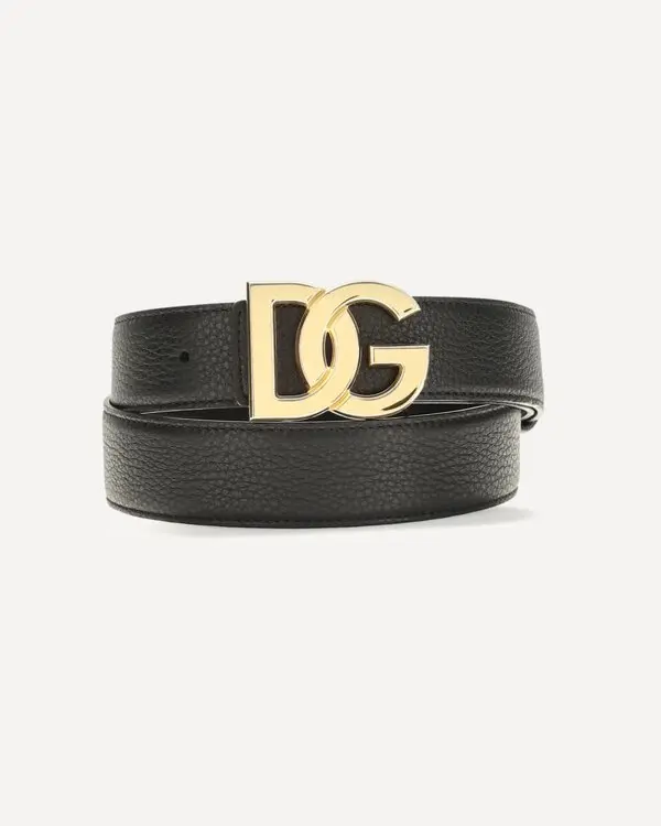 Dolce & Gabbana Calfskin Leather Belt