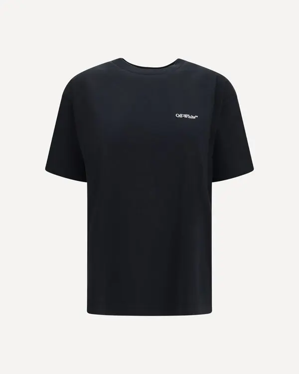 Off-White Arrow Out Flower T-shirt Feale - Black