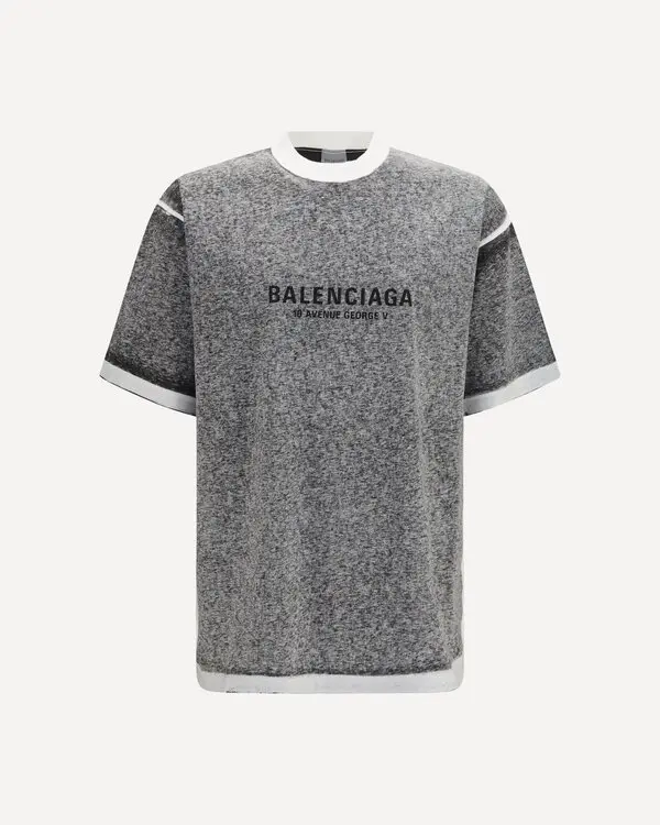 Balenciaga Overized Mélange T-hirt