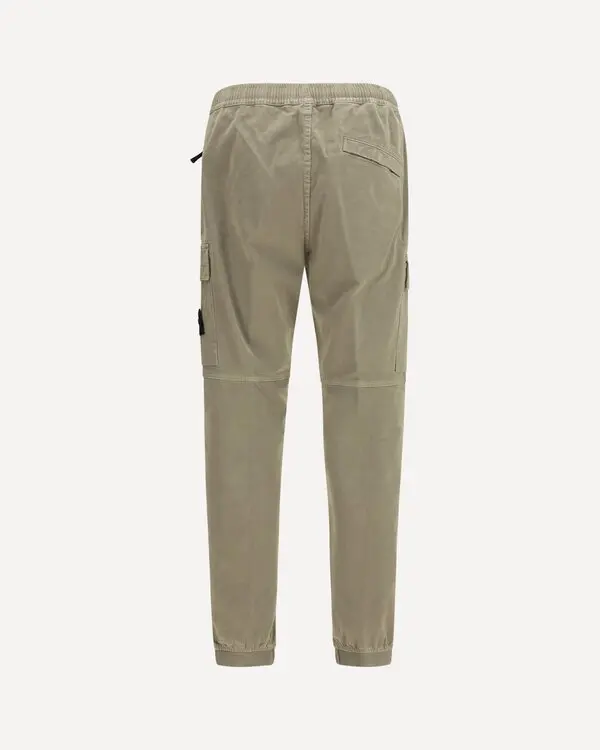Stone Island Cargo Pants With Elasticated Cuffs