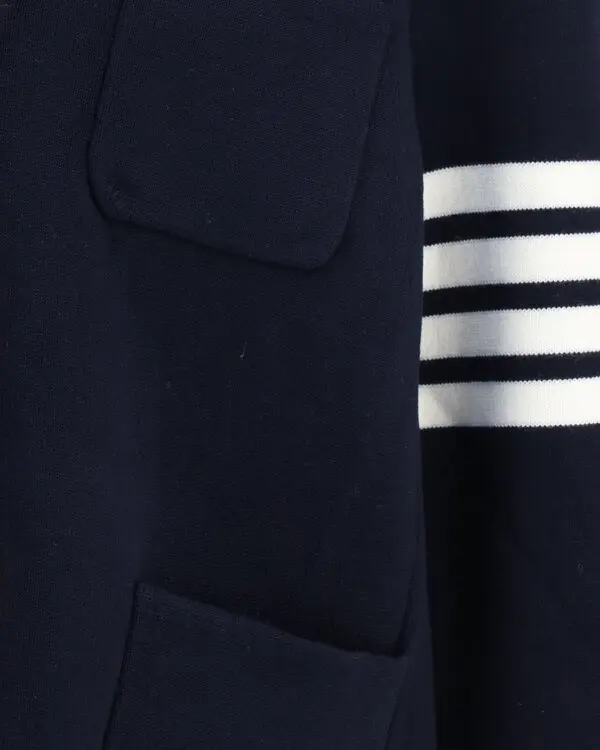 Thom Browne Single-breasted Wool Jacket With Four-bar Sleeve Detail
