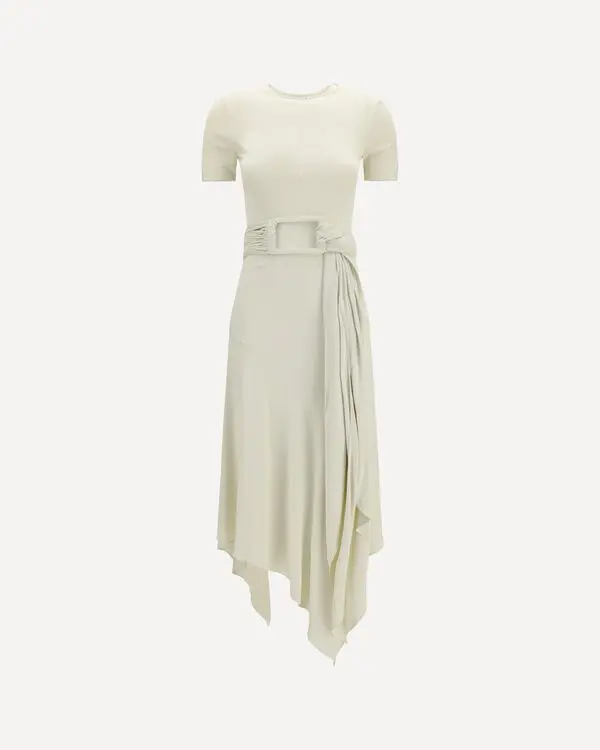 Alaïa Belted Jersey Dress