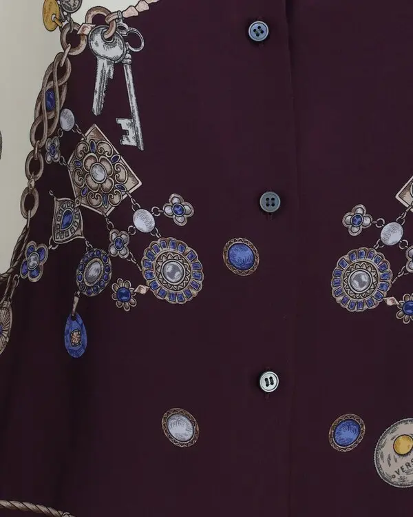 Versace Printed Silk Shirt - Multicolour